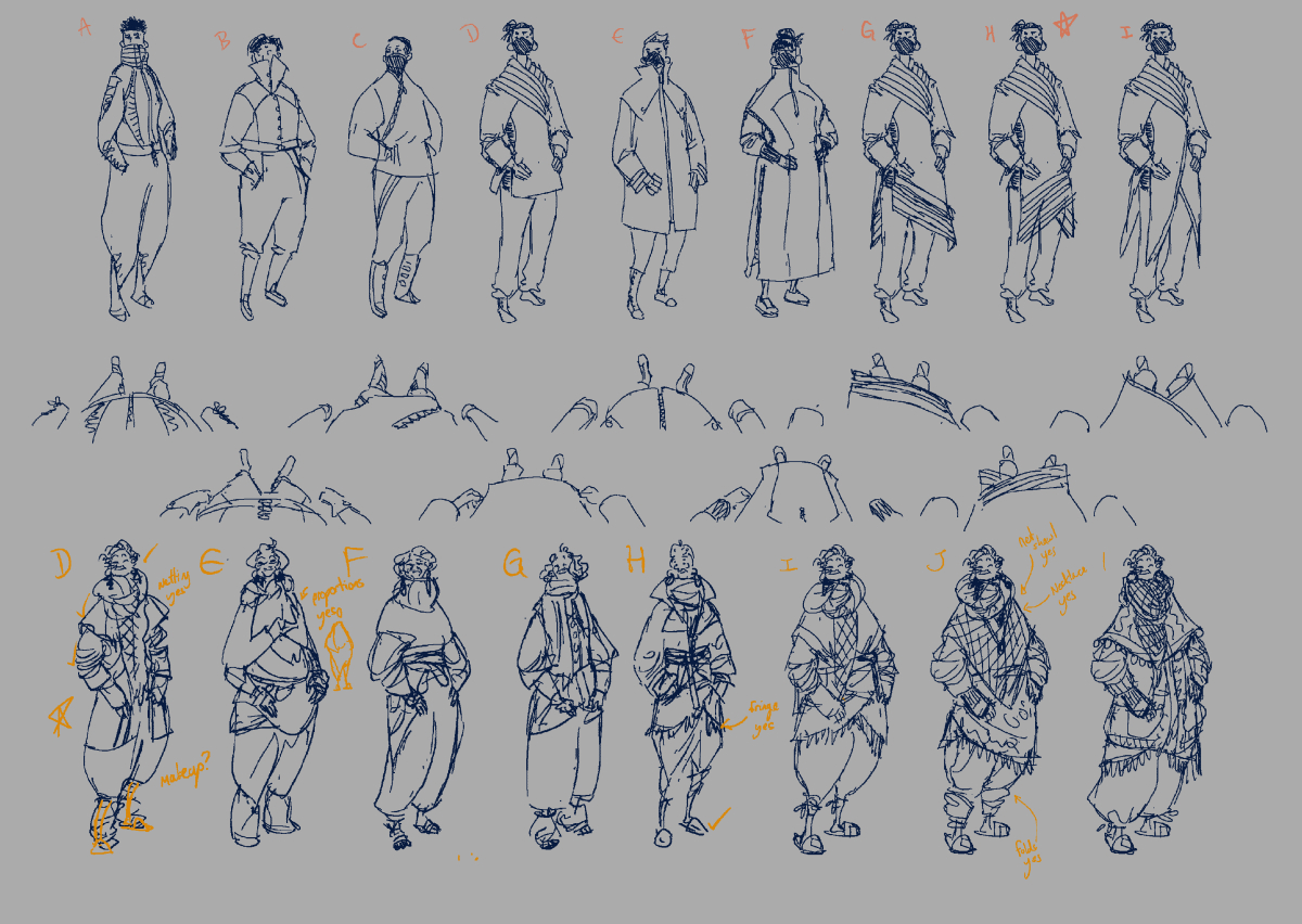 Four Solarpunk Character Designs – the portable city