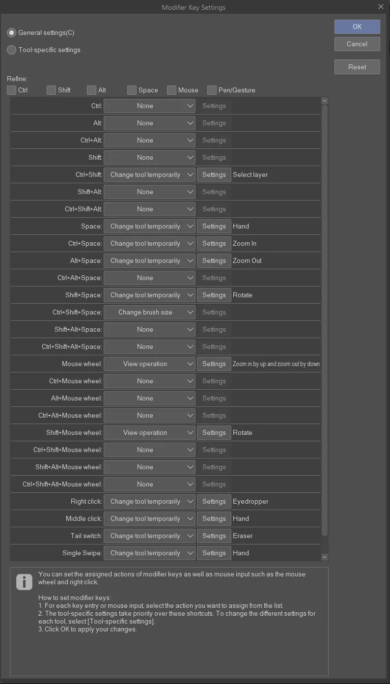 Customizing Shortcuts (and more) in Clip Studio Paint – the portable city
