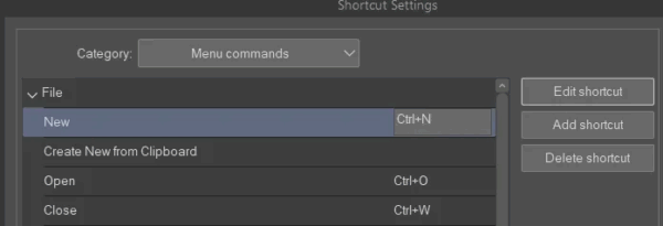 Customizing Shortcuts (and more) in Clip Studio Paint – the portable city